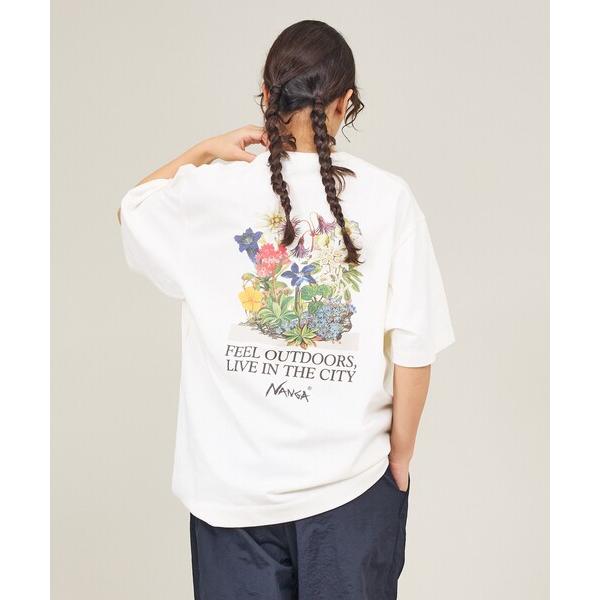 ZOZO問い合わせ番号:105079180ショップ:ABAHOUSE，アバハウスブランド:NANGA，ナンガ，ABAHOUSE，アバハウス商品名:【NANGA / ナンガ】Back Flower Print T-Shirt / バックフラワ...