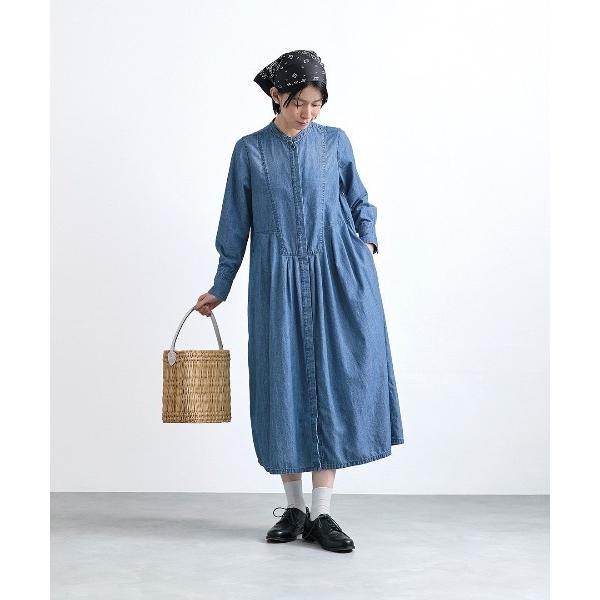 ZOZO問い合わせ番号:105079313ショップ:FELISSIMO，フェリシモブランド:Sunny clouds，サニークラウズ商品名:サニークラウズ　ブザムが長いデニムワンピース〈レディース〉カテゴリ:ワンピース/ドレス>ワンピ...