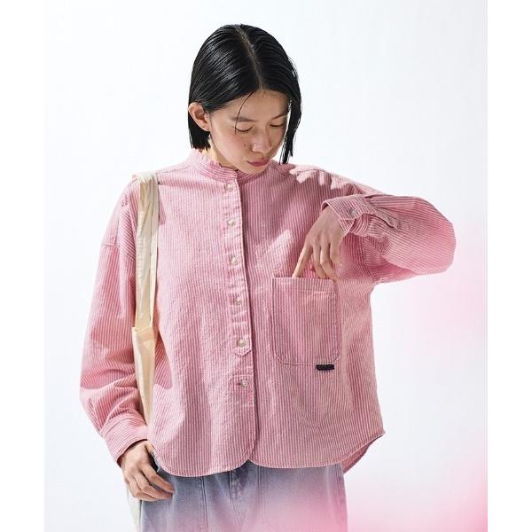 ZOZO問い合わせ番号:105079322ショップ:FELISSIMO，フェリシモブランド:Sunny clouds，サニークラウズ商品名:サニークラウズ　桃色ヒッコリーシャツ〈レディース〉カテゴリ:トップス>シャツ/ブラウスブランド...
