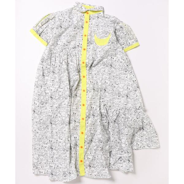 ZOZO問い合わせ番号:105079434ショップ:Wonder apartment，ワンダーアパートメントブランド:unica，ユニカ商品名:manyBearカラフルシャツワンピースカテゴリ:ワンピース/ドレス>ワンピースブランド品...