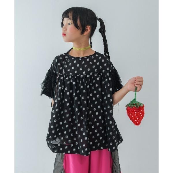 『セール実施中』ZOZO問い合わせ番号:105079458ショップ:Wonder apartment，ワンダーアパートメントブランド:unica，ユニカ商品名:alphabetオーガンジーフリルブラウスカテゴリ:トップス>シャツ/ブラ...