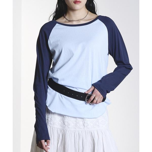 『タイムセール実施中』ZOZO問い合わせ番号:105114575ショップ:ROSE BUD，ローズバッドブランド:ROSE BUD，ローズバッド商品名:COLOR BLOCK RAGLAN TEEカテゴリ:トップス>Tシャツ/カットソ...