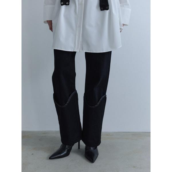 『セール実施中』参考価格：14，300円発売時期：2024年10月コンディション：A（使用感なし）数回使用した程度で使用感が感じられないアイテム参考商品名：【Abor】Layered Leg Cover Denim/レイヤードレッグカバーデ...