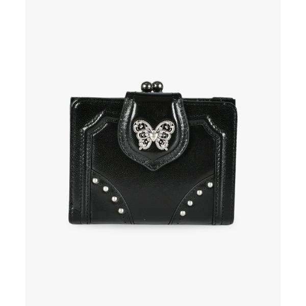 ZOZO問い合わせ番号:105149881ショップ:ANNA SUI，アナ スイブランド:ANNA SUI，アナスイ商品名:ナーシャ 口金二つ折り財布カテゴリ:財布/小物>財布ブランド品番:318382_KU素材:やぎ革原産国:ベトナ...