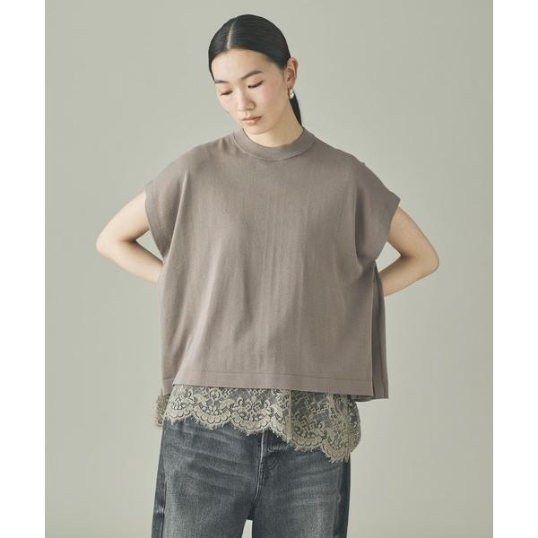 ZOZO問い合わせ番号:105149892ショップ:Curensology，カレンソロジーブランド:Curensology，カレンソロジー商品名:Curensology(カレンソロジー)/レイヤードレースニットプルオーバーカテゴリ:トップス...