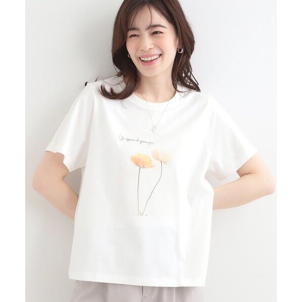 ZOZO問い合わせ番号:105150572ショップ:SHOO・LA・RUE，シューラルーブランド:SHOO・LA・RUE，シューラルー商品名:【綿100%/プチプラ/S-LL】きれいめスタイルにも合わせやすい 大人のプリントTシャツカテゴリ...