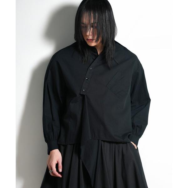 ZOZO問い合わせ番号:105152398ショップ:A AM STUDIO，エーエム スタジオブランド:Ruze，ルゼ商品名:Asymmetry back slit fishtail shirt /アシンメトリー バックスリット フィッシュ...