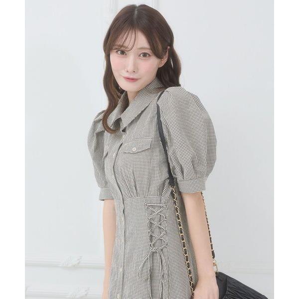 『タイムセール実施中』ZOZO問い合わせ番号:105152466ショップ:MAJESTIC LEGON，マジェスティックレゴンブランド:MAJESTIC LEGON，マジェスティックレゴン商品名:サイドレースアップシャツワンピースカテゴリ:...