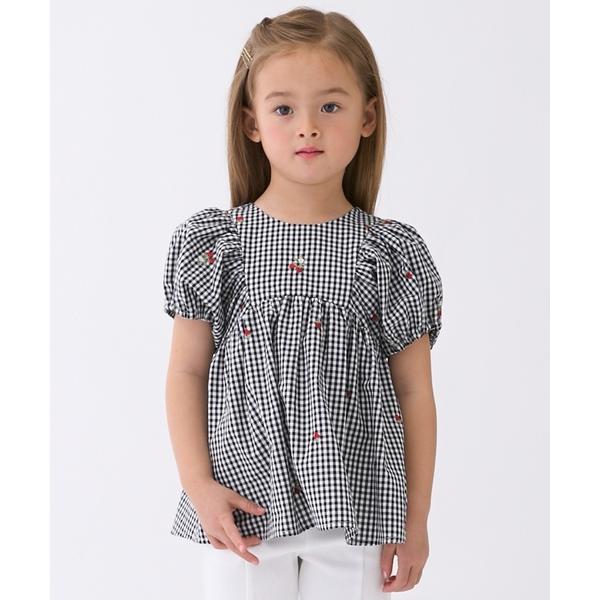 ZOZO問い合わせ番号:105188085ショップ:petit main，プティマインブランド:petit main，プティマイン商品名:【リンク】いちごパフチュニックカテゴリ:トップス>シャツ/ブラウスブランド品番:9662223素...