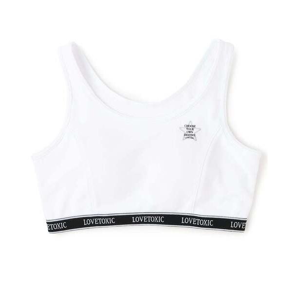 ZOZO問い合わせ番号:105188119ショップ:NARUMIYA ONLINE，ナルミヤ オンラインブランド:LOVETOXIC，ラブトキシック商品名:DRYメッシュハーフトップカテゴリ:アンダーウェア>スポーツブラブランド品番:...