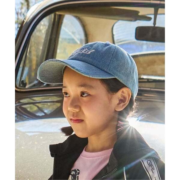 ZOZO問い合わせ番号:105188153ショップ:X-girl Stages，エックスガール ステージスブランド:X-girl Stages，エックスガールステージス商品名:【UV】ロゴ刺しゅうダメージ加工キャップカテゴリ:帽子>キ...