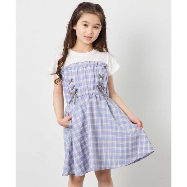 『タイムセール実施中』ZOZO問い合わせ番号:105188177ショップ:a.v.v，アー・ヴェ・ヴェブランド:a.v.v，アーヴェヴェ商品名:[120-160]レースアップドッキングワンピースカテゴリ:ワンピース/ドレス>ワンピース...