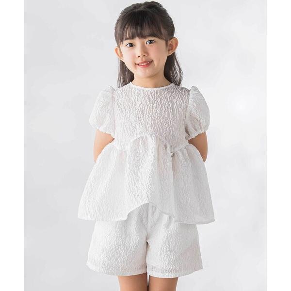 『タイムセール実施中』ZOZO問い合わせ番号:105188239ショップ:BEBE ONLINE STORE，ベベ オンラインストアブランド:BeBe Petits Pois Vert，ベベプチポワヴェール商品名:ジャカードセットアップカテ...