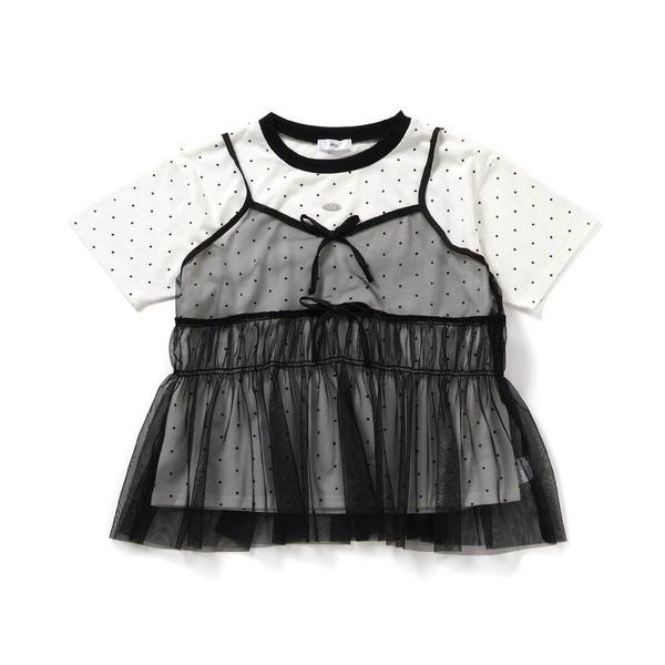 ZOZO問い合わせ番号:105188316ショップ:F.O.Online Store，エフオーオンラインストアブランド:algy，アルジー商品名:チュールキャミ＆Tセットカテゴリ:トップス>アンサンブルブランド品番:G216926素材...