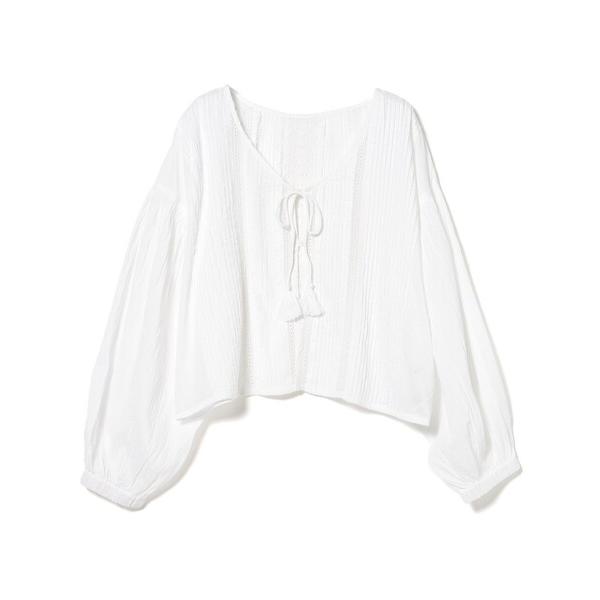 ZOZO問い合わせ番号:105188651ショップ:BEAMS HEART，ビームスハートブランド:BEAMS HEART，ビームスハート商品名:INDIA ピンタック ブラウスカテゴリ:トップス>シャツ/ブラウスブランド品番:43-...