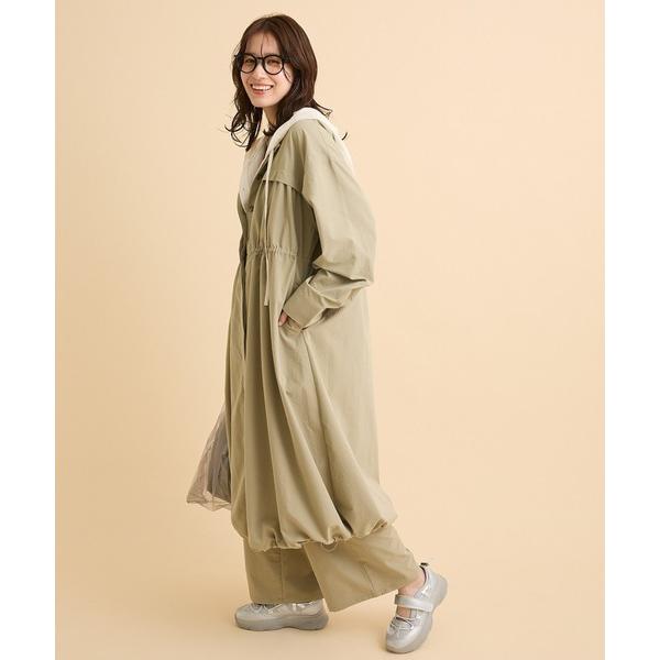 『タイムセール実施中』ZOZO問い合わせ番号:105188924ショップ:Green Parks，グリーンパークスブランド:Green Parks，グリーンパークス商品名:【楽しゃれUV】ギャザードロストワンピースカテゴリ:ワンピース/ドレ...