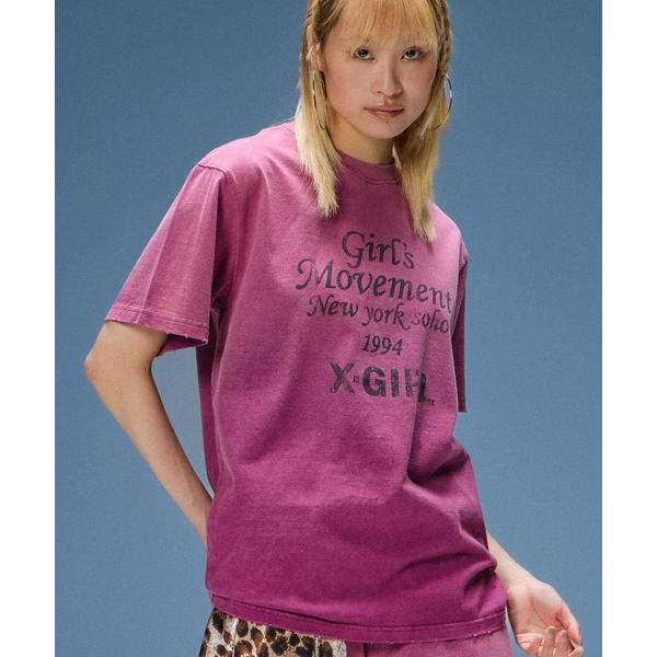 ZOZO問い合わせ番号:105189434ショップ:X-girl，エックスガールブランド:X-girl，エックスガール商品名:HARD DISTRESSED S/S TEEカテゴリ:トップス>Tシャツ/カットソーブランド品番:1052...