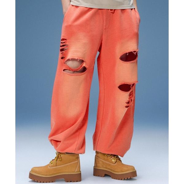 ZOZO問い合わせ番号:105189470ショップ:X-girl，エックスガールブランド:X-girl，エックスガール商品名:DISTRESSED SWEATPANTSカテゴリ:パンツ>スウェットパンツブランド品番:105262031...