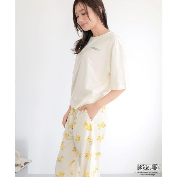 『タイムセール実施中』ZOZO問い合わせ番号:105189661ショップ:aimerfeel，エメフィールブランド:aimerfeel，エメフィール商品名:PEANUTS スヌーピー バックプリント 半袖 綿混 上下セット / セットアップ...