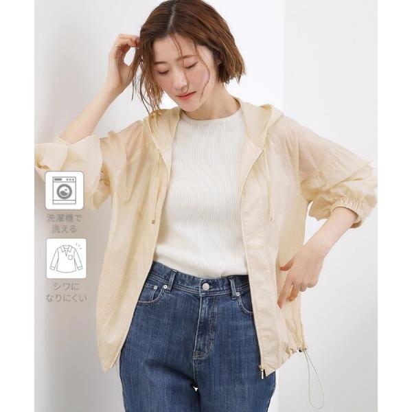 『タイムセール実施中』ZOZO問い合わせ番号:105189915ショップ:grove，グローブブランド:grove，グローブ商品名:【洗濯機OK】朝晩の気温差に◎軽やかシアーナイロンフーディブルゾンカテゴリ:ジャケット/アウター>ブル...