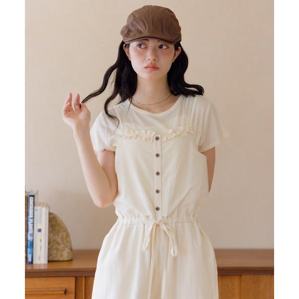 ZOZO問い合わせ番号:105190042ショップ:IF Div.，アイエフディビジョンブランド:REMOON，リムーン商品名:フロントボタンキャミロンパースカテゴリ:オールインワン・サロペット>つなぎ/オールインワンブランド品番:1...