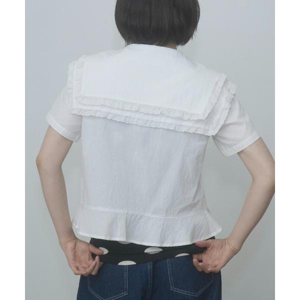 ZOZO問い合わせ番号:105190115ショップ:IF Div.，アイエフディビジョンブランド:FEKETE，フェケテ商品名:frilled big collar blouse / フリルビッグカラーブラウスカテゴリ:トップス>シャ...