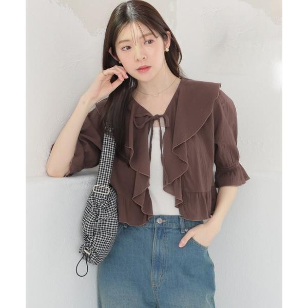 ZOZO問い合わせ番号:105190153ショップ:Honeys，ハニーズブランド:Honeys，ハニーズ，COLZA，コルザ商品名:ラッフルフリルブラウスカテゴリ:トップス>シャツ/ブラウスブランド品番:559-63-0284素材:...