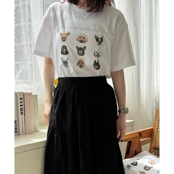 『タイムセール実施中』ZOZO問い合わせ番号:105190549ショップ:merrylatte，メリーラテブランド:etta，エタ商品名:ワンちゃんいっぱい半袖Tシャツカテゴリ:トップス>Tシャツ/カットソーブランド品番:e10素材:...