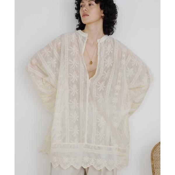 ZOZO問い合わせ番号:105190767ショップ:YARD PLUS/AUNT MARIE'S，ヤードプリュス/アントマリーズブランド:Libra Cue，リブラ キュー商品名:シアーレースチュニックカテゴリ:トップス>シャツ/ブラ...