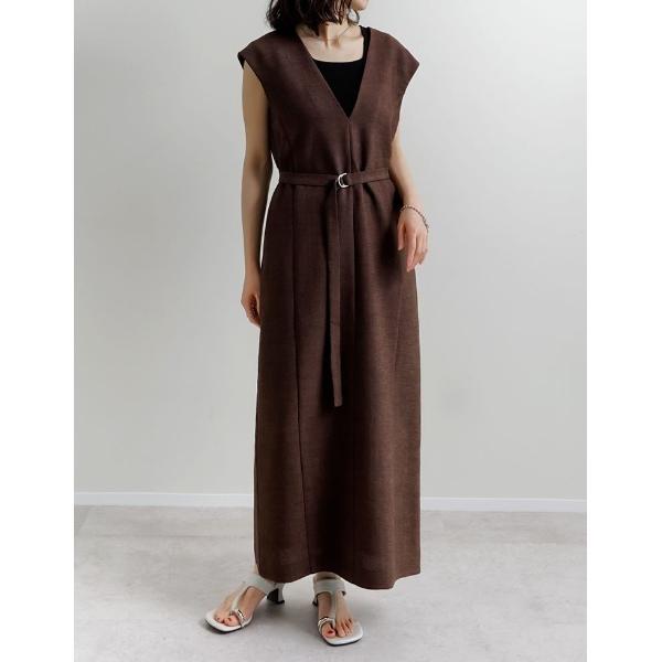 『タイムセール実施中』ZOZO問い合わせ番号:105191028ショップ:Re:EDIT，リエディブランド:Re:EDIT，リエディ商品名:[低身長/高身長サイズ有][UVカット]ドライタッチホップサックツイードVネックジャンパースカートカ...