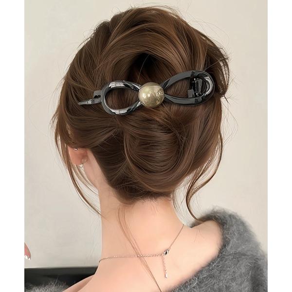『タイムセール実施中』ZOZO問い合わせ番号:105191431ショップ:Ada.，エイダブランド:Miniministore，ミニミニストア商品名:バナナクリップ パール 可愛いくま韓国風カテゴリ:ヘアアクセサリー>バレッタ/ヘアク...