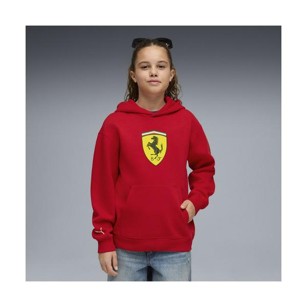 ZOZO問い合わせ番号:105191514ショップ:PUMA STORE ZOZO，プーマストアゾゾブランド:PUMA，プーマ商品名:PUMA プーマ キッズ フェラーリ カラード シールド フーディ 128-164cm Ferrari K...