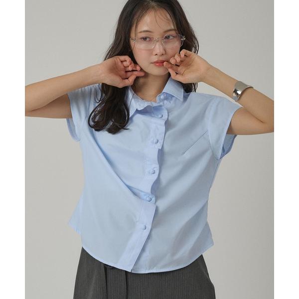 ZOZO問い合わせ番号:105191552ショップ:MUHET，ミュエータブランド:MUHET，ミュエータ商品名:gather design shirt blouse / ギャザーデザインブラウスカテゴリ:トップス>シャツ/ブラウスブ...