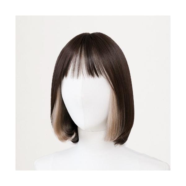 ※このアイテムは返品・交換対象外商品です。ZOZO問い合わせ番号:105192945ショップ:LINEASTORIA，リネアストリアブランド:LINEASTORIA，リネアストリア商品名:「フルウィッグ・ミディアム」天使のインナーカラーカジ...