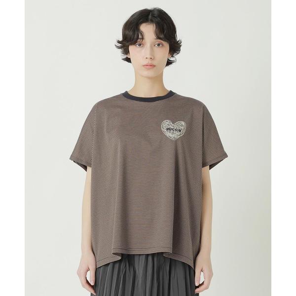 ZOZO問い合わせ番号:105228539ショップ:ZUCCa，ズッカブランド:ZUCCa，ズッカ商品名:HEART LOGO STRIPED Tカテゴリ:トップス>Tシャツ/カットソーブランド品番:ZU05JK437素材:本体:　綿...