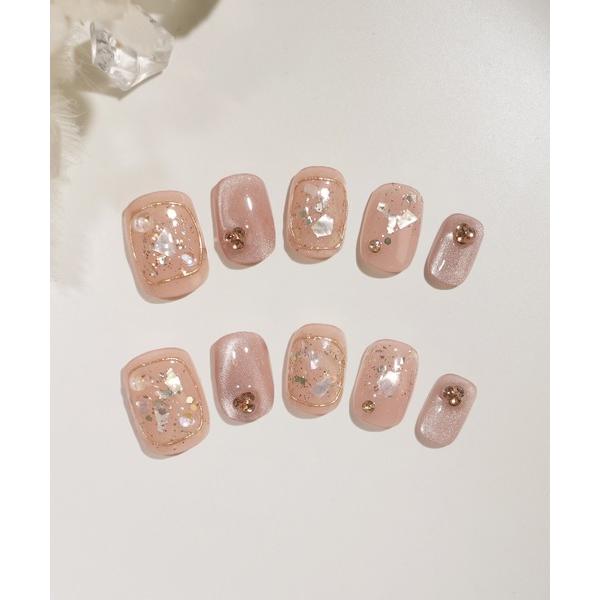 『タイムセール実施中』※このアイテムは返品・交換対象外商品です。コスメ商品ZOZO問い合わせ番号:105228596ショップ:Anail，エーネイルブランド:Anail，エーネイル商品名:3D水光ネイルピンクグラデーションシルバードミラーラ...