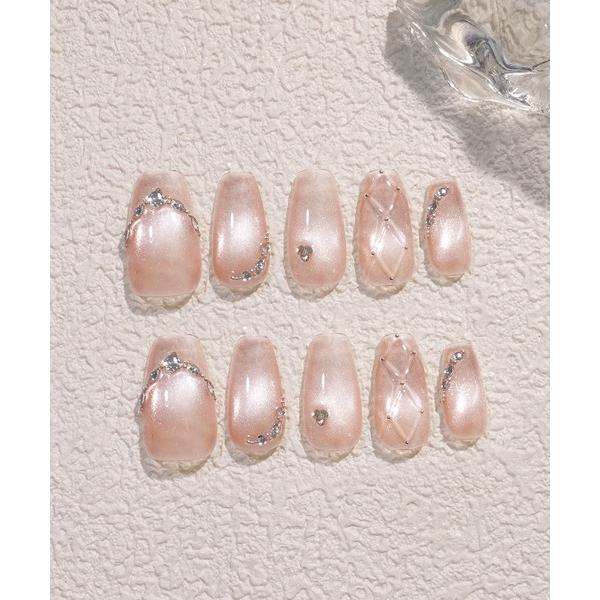 『タイムセール実施中』※このアイテムは返品・交換対象外商品です。コスメ商品ZOZO問い合わせ番号:105228597ショップ:Anail，エーネイルブランド:Anail，エーネイル商品名:3D水光ネイルピンクグラデーションシルバードミラーラ...