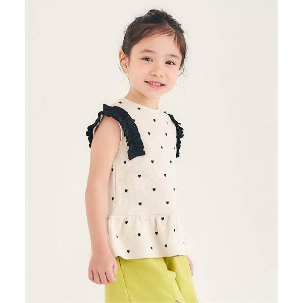 ZOZO問い合わせ番号:105229048ショップ:F.O.Online Store，エフオーオンラインストアブランド:apres les cours，アプレレクール商品名:【WEB限定】袖フリルワッフルTシャツカテゴリ:トップス>T...