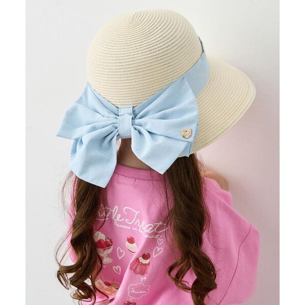 ZOZO問い合わせ番号:105229435ショップ:ANY，エニィブランド:ANY，エニィ商品名:【UVカット】【日よけ付き】リボンブレードハットカテゴリ:帽子>ハットブランド品番:HTZ3LM0400素材:エクリュ×サックスリボン/...