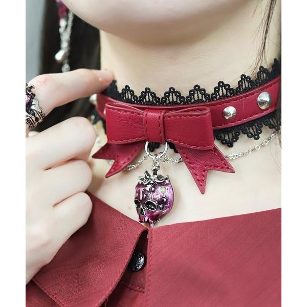 ZOZO問い合わせ番号:105229830ショップ:axes femme，アクシーズファムブランド:NIBBLE POISON，ニブルポイズン商品名:ポイズンベリー合皮チョーカーカテゴリ:アクセサリー>ネックレスブランド品番:BL64...