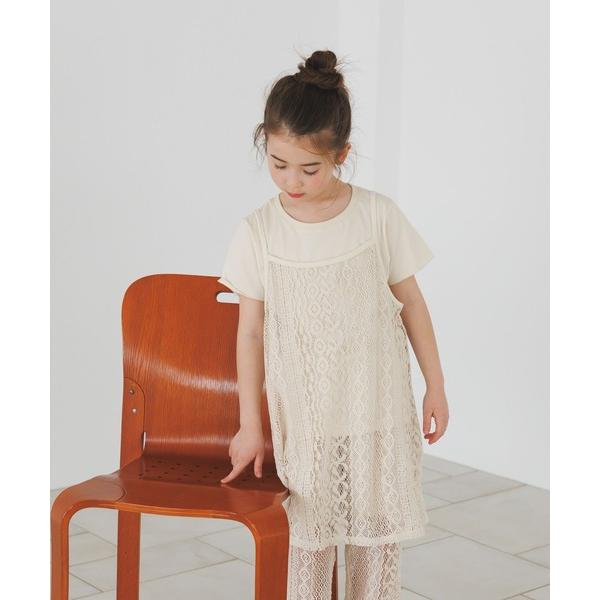 ZOZO問い合わせ番号:105231019ショップ:BAYFLOW，ベイフローブランド:BAYFLOW，ベイフロー商品名:[Tシャツ＋ワンピSET(3way)]レースセットワンピース(KIDS)カテゴリ:ワンピース/ドレス>ワンピース...