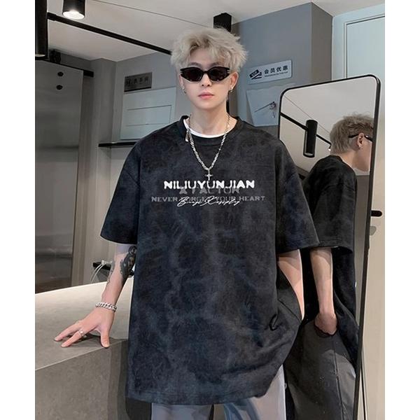 ZOZO問い合わせ番号:105231192ショップ:chuclla，チュクラブランド:WESTBOY，ウエストボーイ商品名:ユニセックス タイダイウォッシュ オーバーサイズロゴTシャツ WO26S7TP05カテゴリ:トップス>Tシャツ...