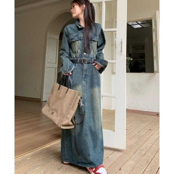 ZOZO問い合わせ番号:105231216ショップ:Ulysses，ユリシスブランド:semplice，センプリチェ商品名:デニム ロングシャツワンピースカテゴリ:ワンピース/ドレス>ワンピースブランド品番:BSTF082素材:コット...