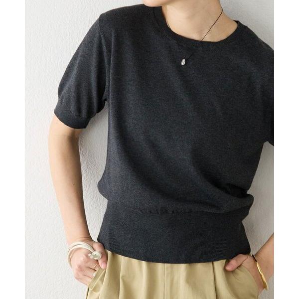 ZOZO問い合わせ番号:105231614ショップ:RIVE DROITE，リヴドロワブランド:RIVE DROITE，リヴドロワ商品名:予約【A・MONN(アモン)】HALF SLEEVE KNITカテゴリ:トップス>ニット/セータ...