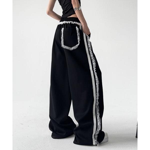 ZOZO問い合わせ番号:105231847ショップ:MANGROVE，マングローブブランド:Vipoa，ヴィポア商品名:レースデザインスウェットパンツカテゴリ:パンツ>スウェットパンツブランド品番:MA-26-1-3059原産国:中国...