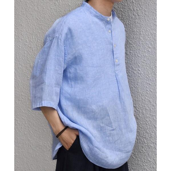 ZOZO問い合わせ番号:105232068ショップ:SHIPS，シップスブランド:SHIPS any，シップス エニィ，SHIPS，シップス商品名:SHIPS any:〈洗濯機可能〉ピュアリネン バンド スキッパー ハーフスリーブ プルオー...