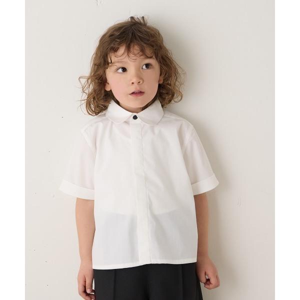 ZOZO問い合わせ番号:105232615ショップ:riziere，リジェールブランド:riziere，リジェール商品名:ノーアイロンラウンドカラー比翼半袖シャツ（ボタン取り外し対応）カテゴリ:トップス>シャツ/ブラウスブランド品番:...