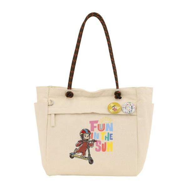ZOZO問い合わせ番号:105232902ショップ:SAC'S BAR Jean，サックスバー ジーンブランド:SAC'S BARJean，サックスバージーン商品名:【Curious George/おさるのジョージ】ロープハンドルトートバッ...