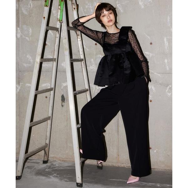 ZOZO問い合わせ番号:105232932ショップ:ANDRESD，アンドレスドブランド:ANDRESD，アンドレスド商品名:ボリュームリボンペプラムセットアップドレス / volume ribbon peplum setup dressカ...