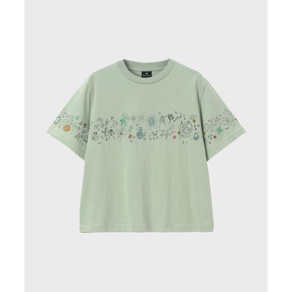 ZOZO問い合わせ番号:105233478ショップ:Paul Smith，ポール・スミスブランド:PS Paul Smith，ピーエスポールスミス，Paul Smith，ポールスミス商品名:ウィメンズ ”Doodle Art” 半袖Tシャツ...